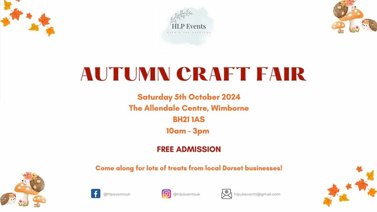 Autumn Craft Fair at the Allendale Community Centre – inDorset